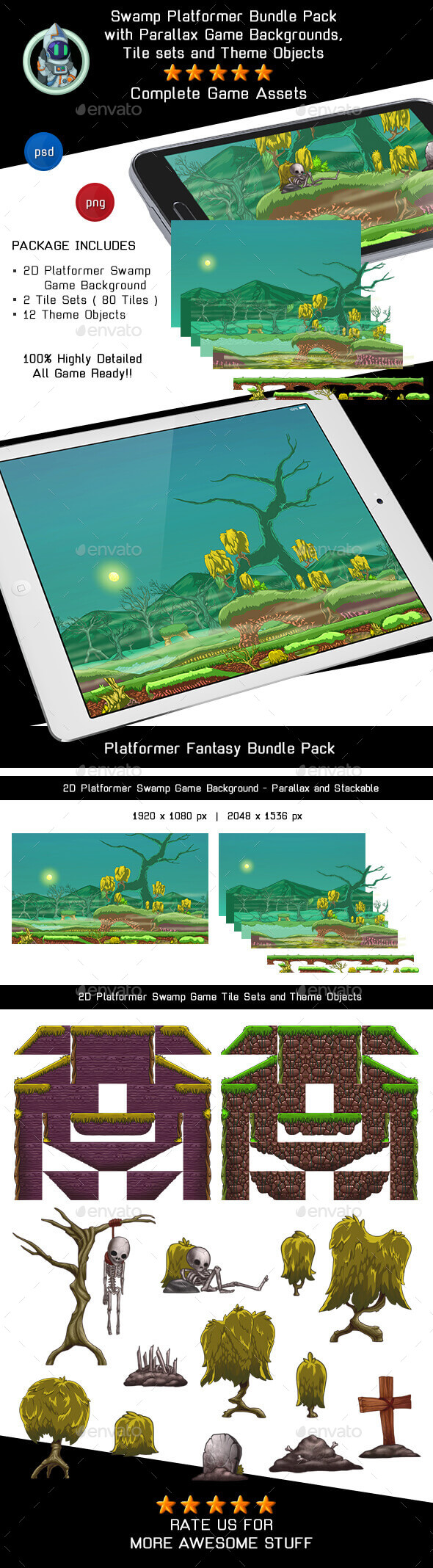 Underground Game Assets | GraphicRiver